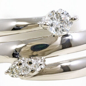 OTHERS | Jewelry | Pt90 Platinum Ring With Diamond 026 Ct Certificate ...